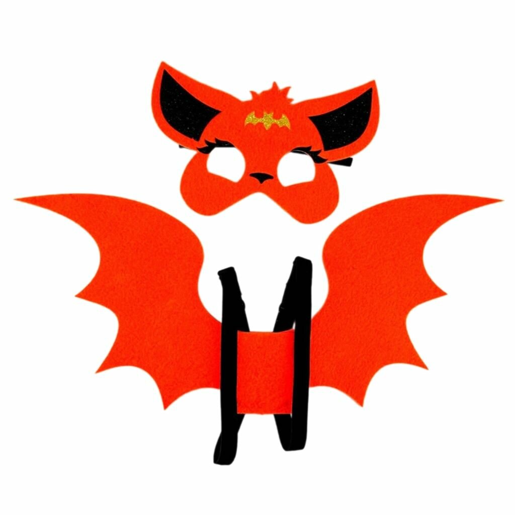 Костюм летучей мыши с маской для Хэллоуина