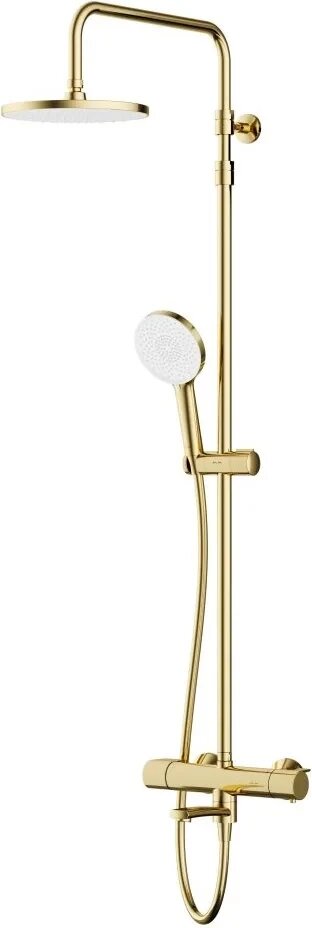 Душевая система Am.Pm X-Joy F0785A599 220 мм, с термостатом, золотой