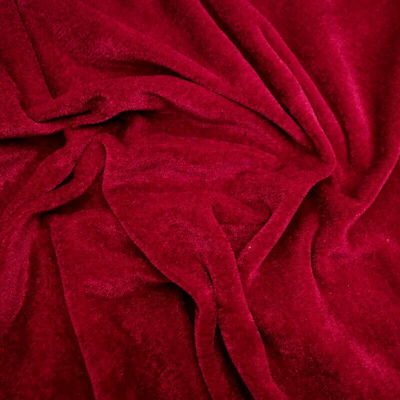 Бархатная ткань Amyries из полиэстера 160 см Бордовый, 200x160cm(79x63inch), Redwine