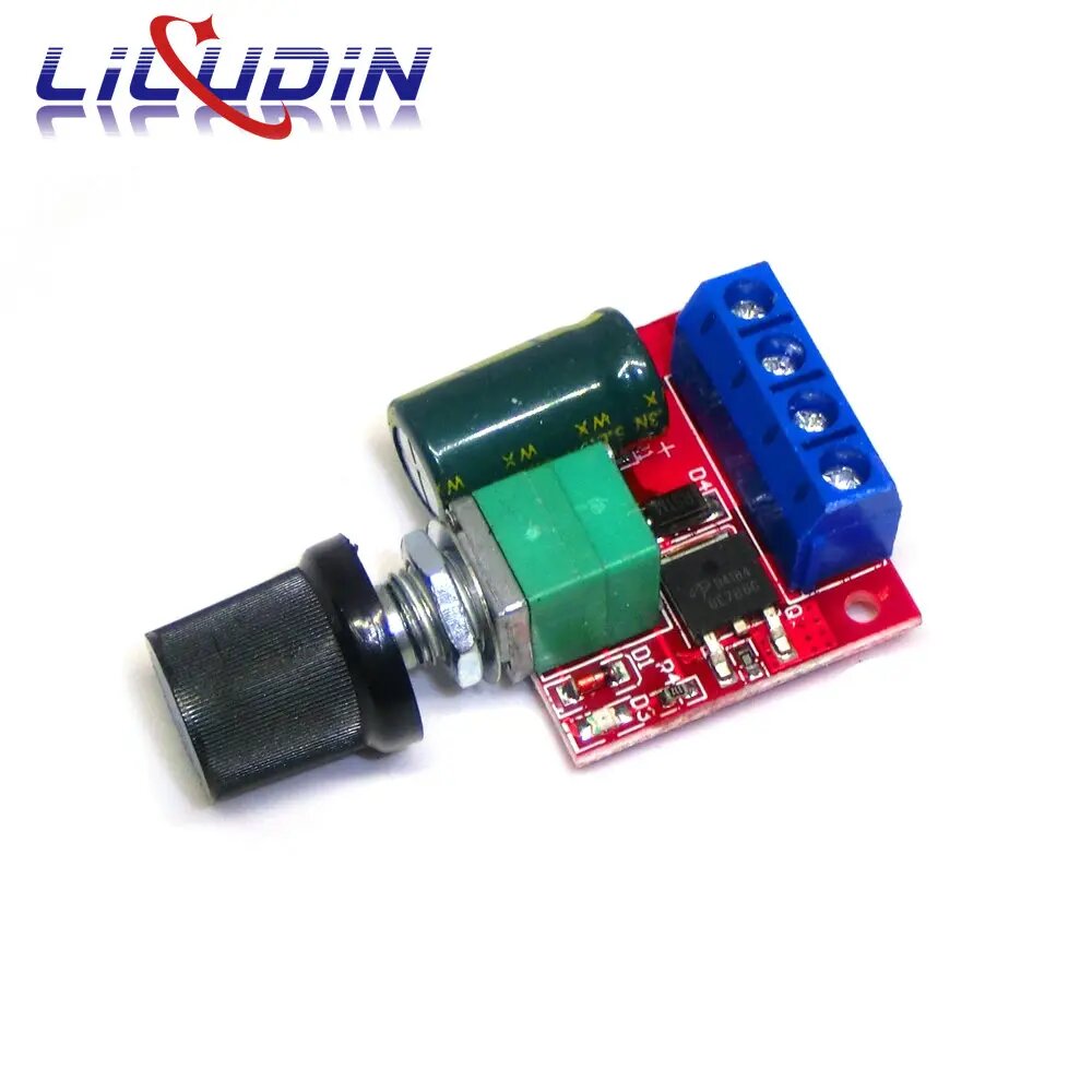 Мини 5A 90 Вт ШИМ 12 В постоянного тока модуль контроллера скорости двигателя DC-DC 4,5 В-35 В регулируемый регулятор скорости переключатель регулятора 24 В