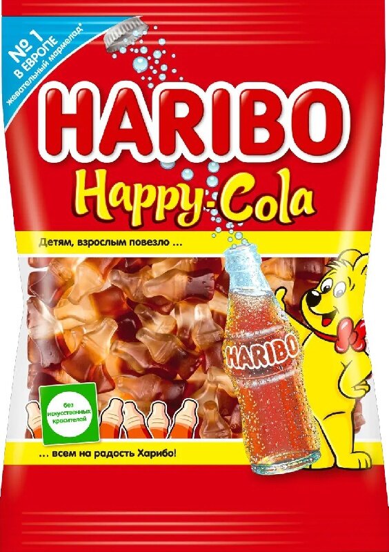 Мармелад HARIBO HAPPY COLA Веселая Кола 100г