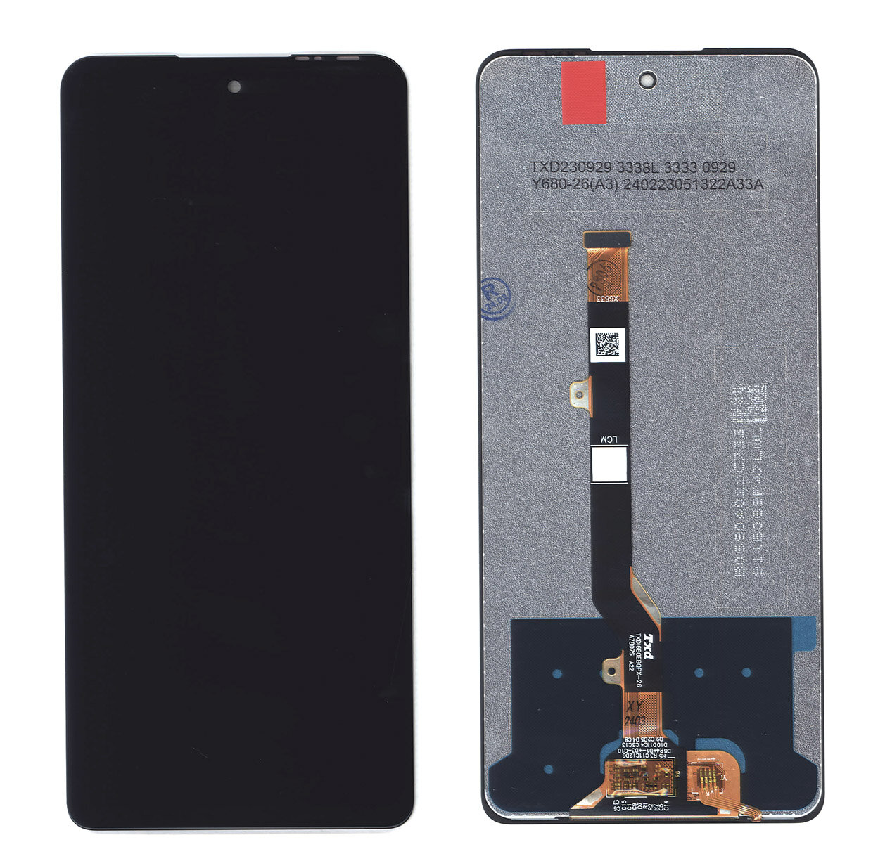 Дисплей для Tecno Pova 5 (LH7n) в сборе с тачскрином черный