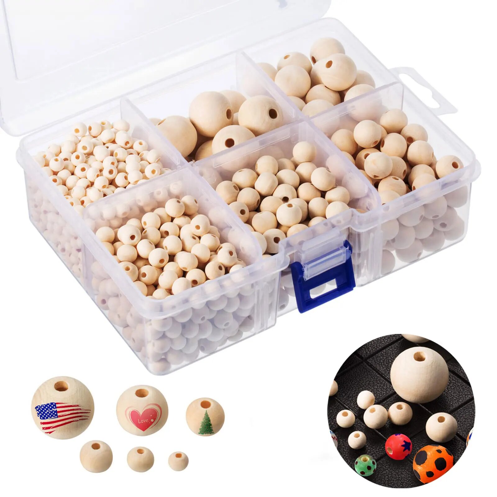 Деревянные бусины YHBZRET 5-20 мм 12mm 30pcs