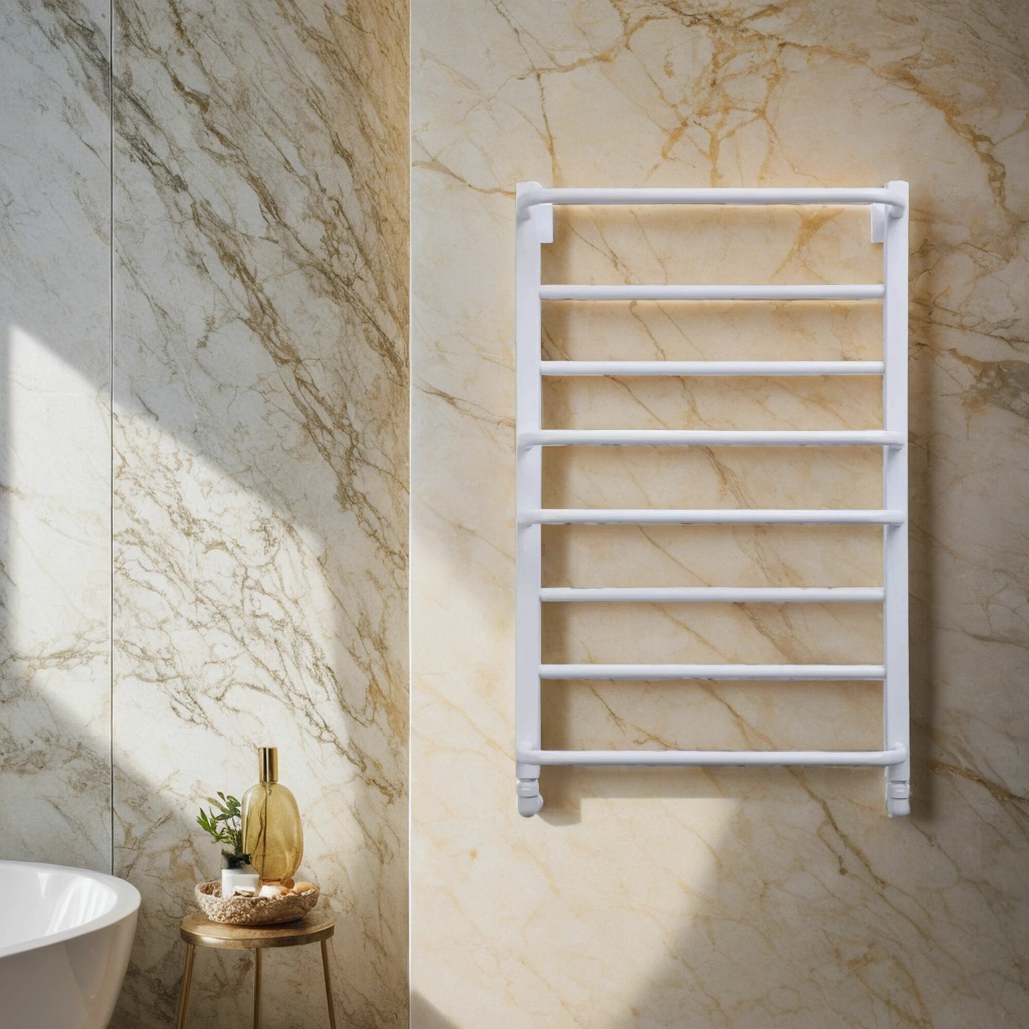 Полотенцесушитель водяной Comfysan Puro-K W-8 80/40, белый (полный комплект)