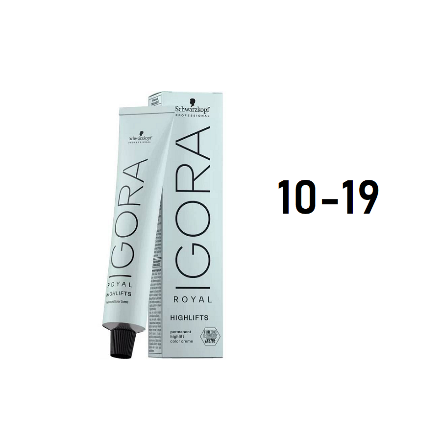 Schwarzkopf Professional Schwarzkopf Igora Royal 10-19 - Перманентный краситель экстра светлый блонд сандре фиолетовый 60 мл