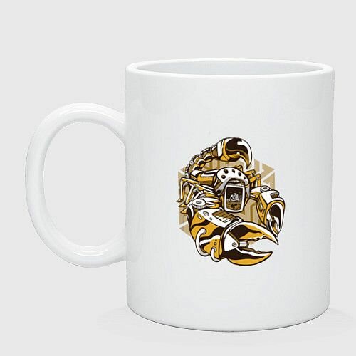 Steampunk скорпион Керамическая кружка