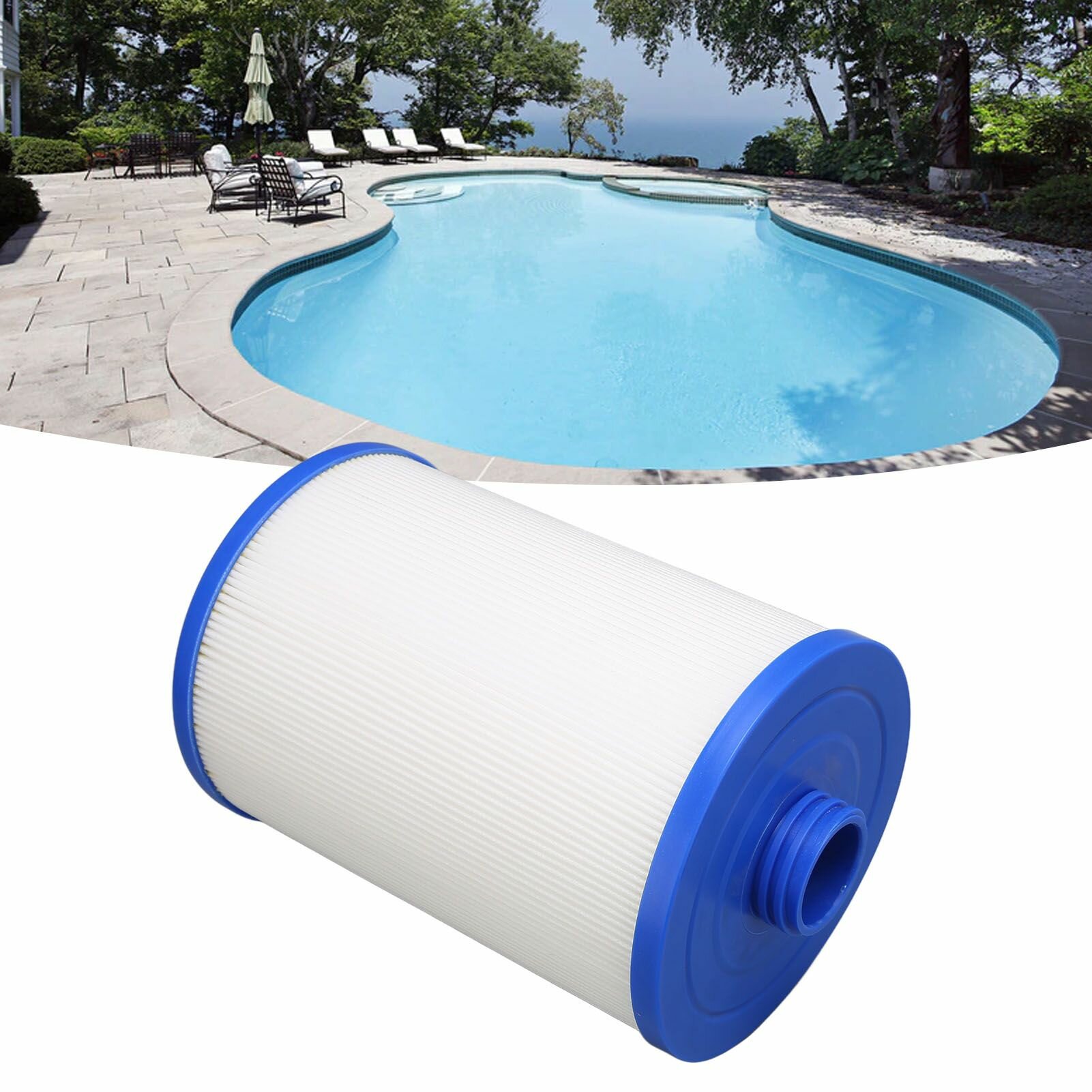 Фильтр с наружной резьбой G1 1/2, PP, для детского СПА, Pleatco PWW50L