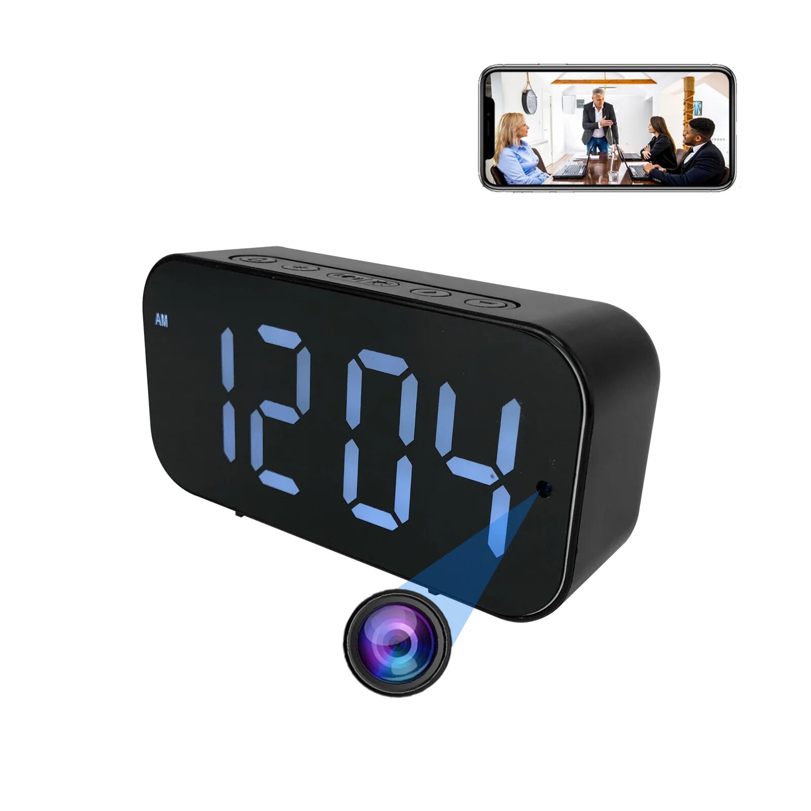 Камера-часы Wi-Fi 1080P, Цвет: Camera Only