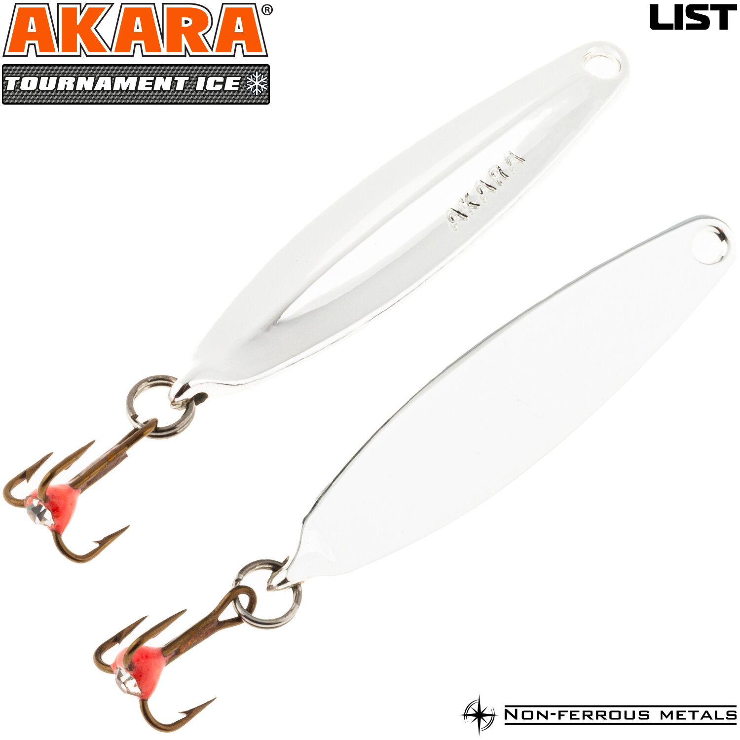 Блесна зимняя Akara Tournament Ice List 35 2,5 гр. Sil