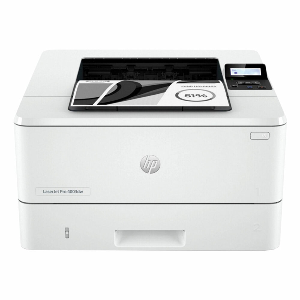 Принтер лазерный HP LaserJet Pro 4003dw, А4, 40 стр./мин, 80000 стр./мес, Дуплекс, Wi-Fi, сетевая карта, 2Z610A