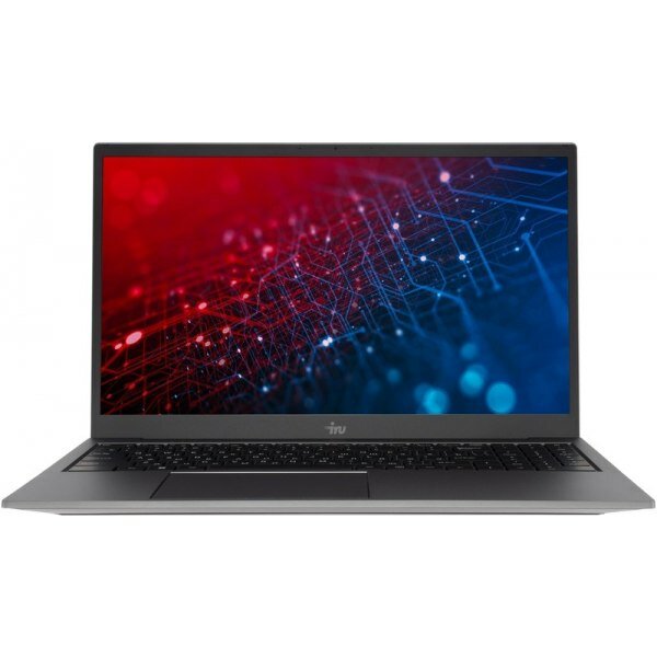 Ноутбук iRU Planio 15INPR 15.6", 2081105, IPS, Intel N100 0.8ГГц, 4-ядерный, 16ГБ DDR4, 512ГБ SSD, UHD Graphics, без операционной системы, серый