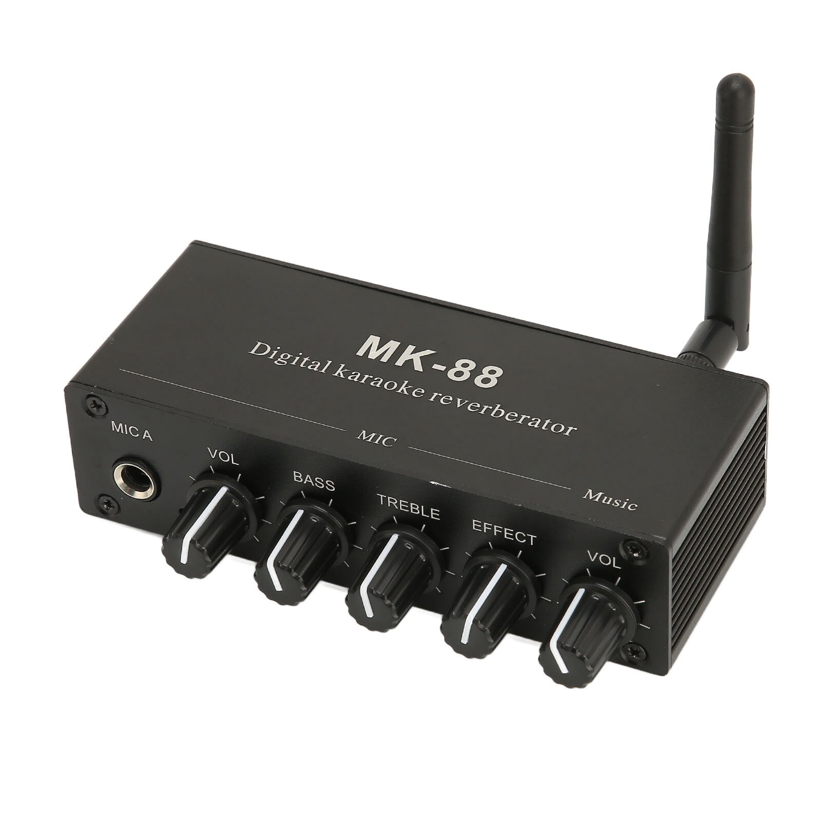 6,5 мм микшер для караоке из алюминиевого сплава, двойной вход для микрофона, портативный цифровой ревербератор для караоке для DJ, музыкальной сцены, KTV