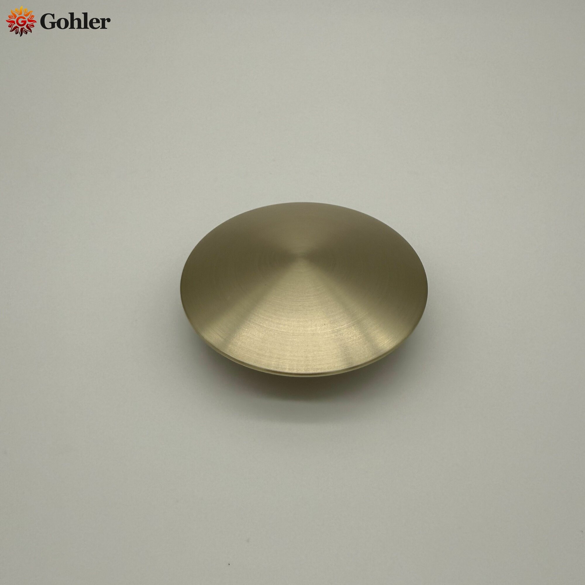 Крышка донного клапана матовое золото 63