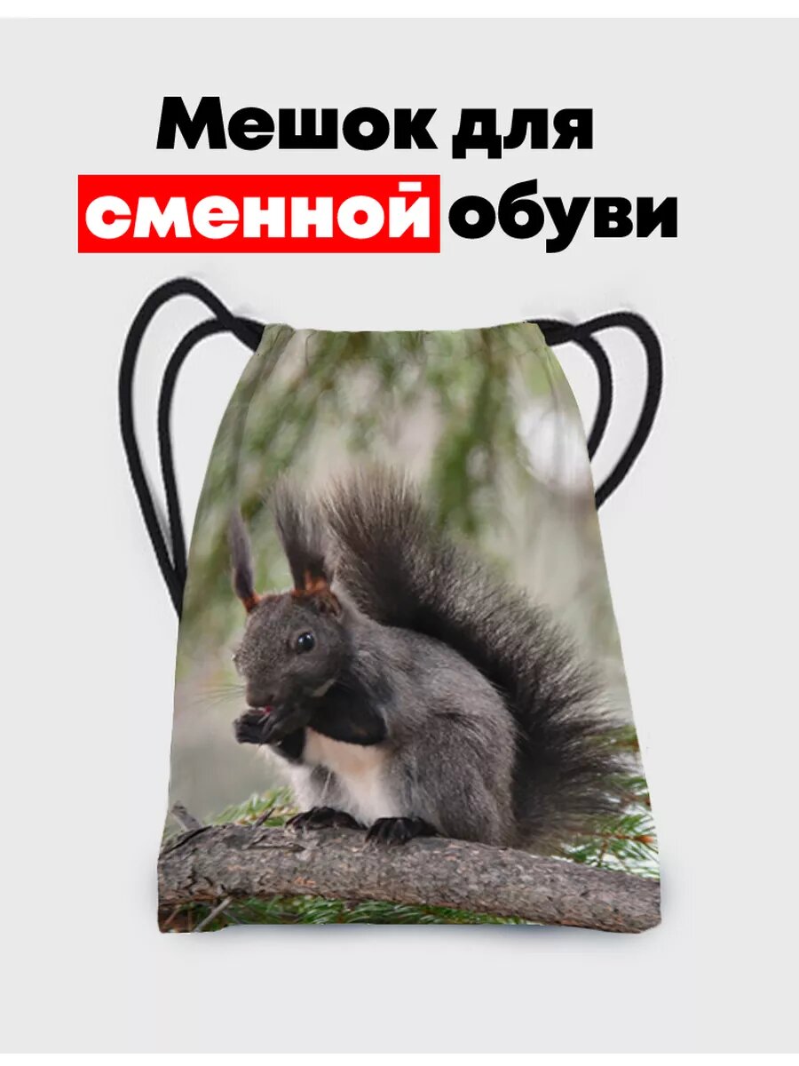 Мешок - сумка для обуви Белка