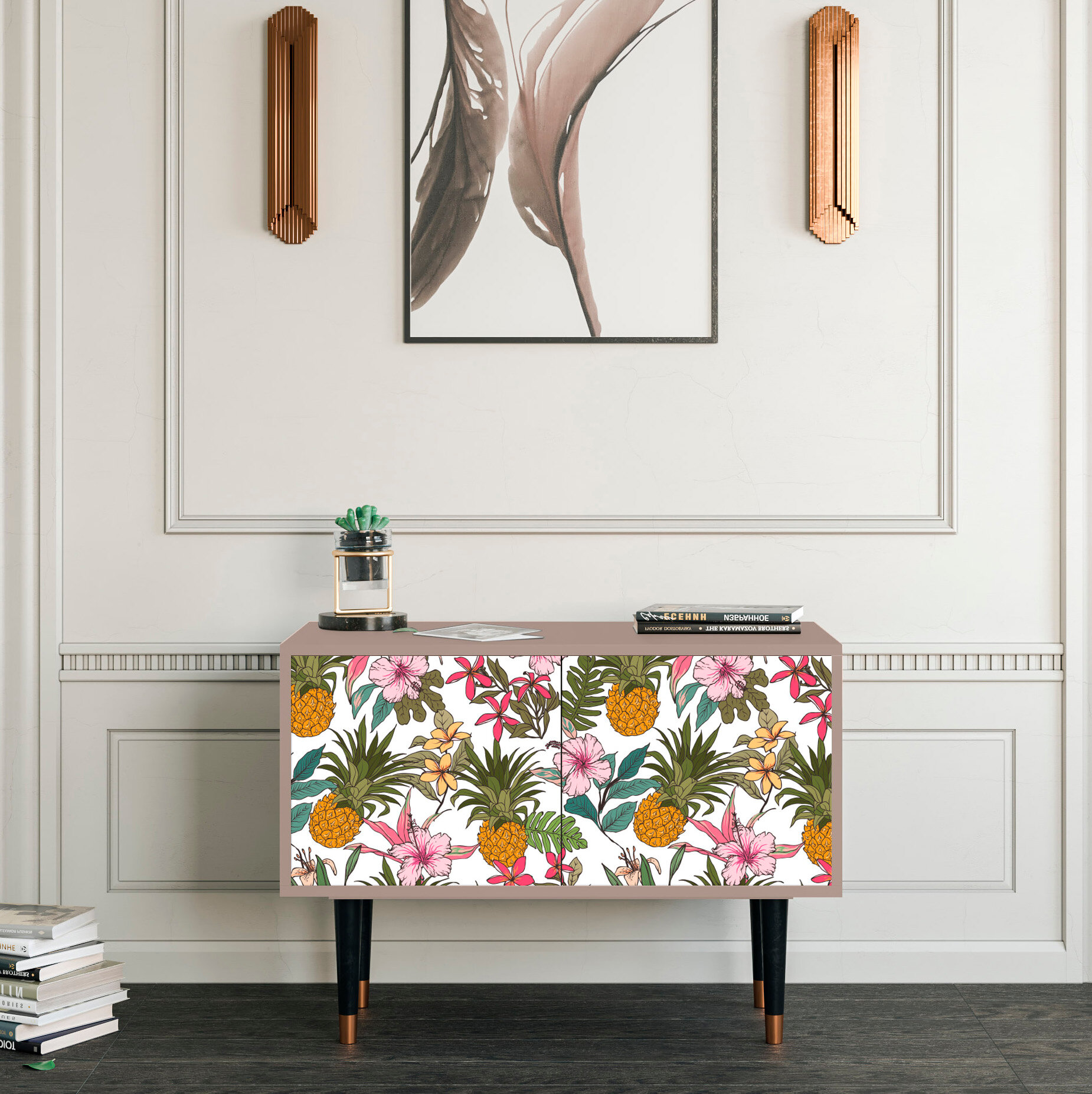 Комод - STORYZ - S1 Estival Fruit, Размер - 94 x 69 x 48 см, Цвет корпуса - , Бежевый