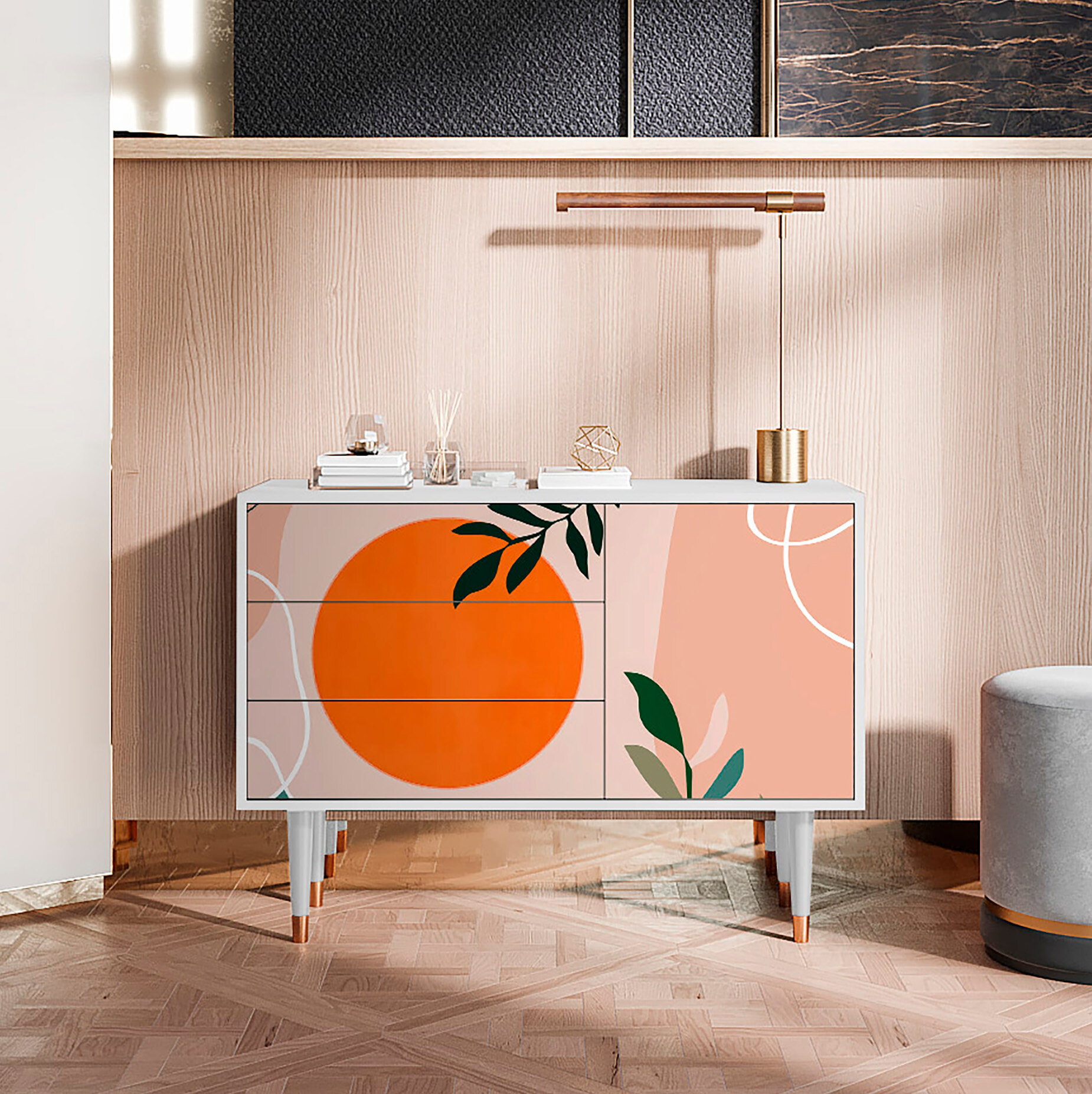 Комод - STORYZ - S3 Artwork, Размер - 115 x 84 x 41 см, Цвет корпуса - , Белый