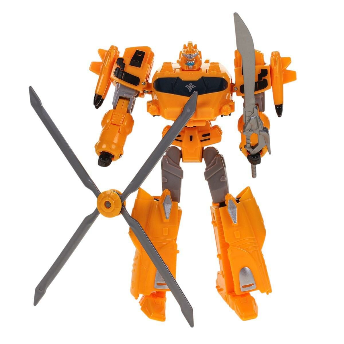 Трансформер-робот "WARRIOR BRAVE SOLDIER" оранжевый, пластик, размер 29х10х22.5см