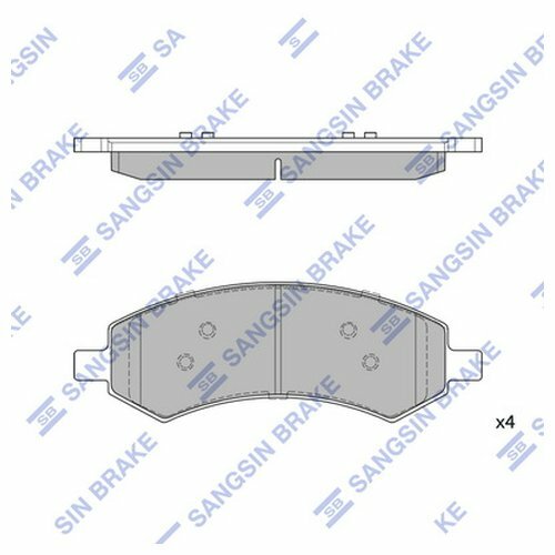 Комплект передних тормозных колодок Hi-Q SP1785
