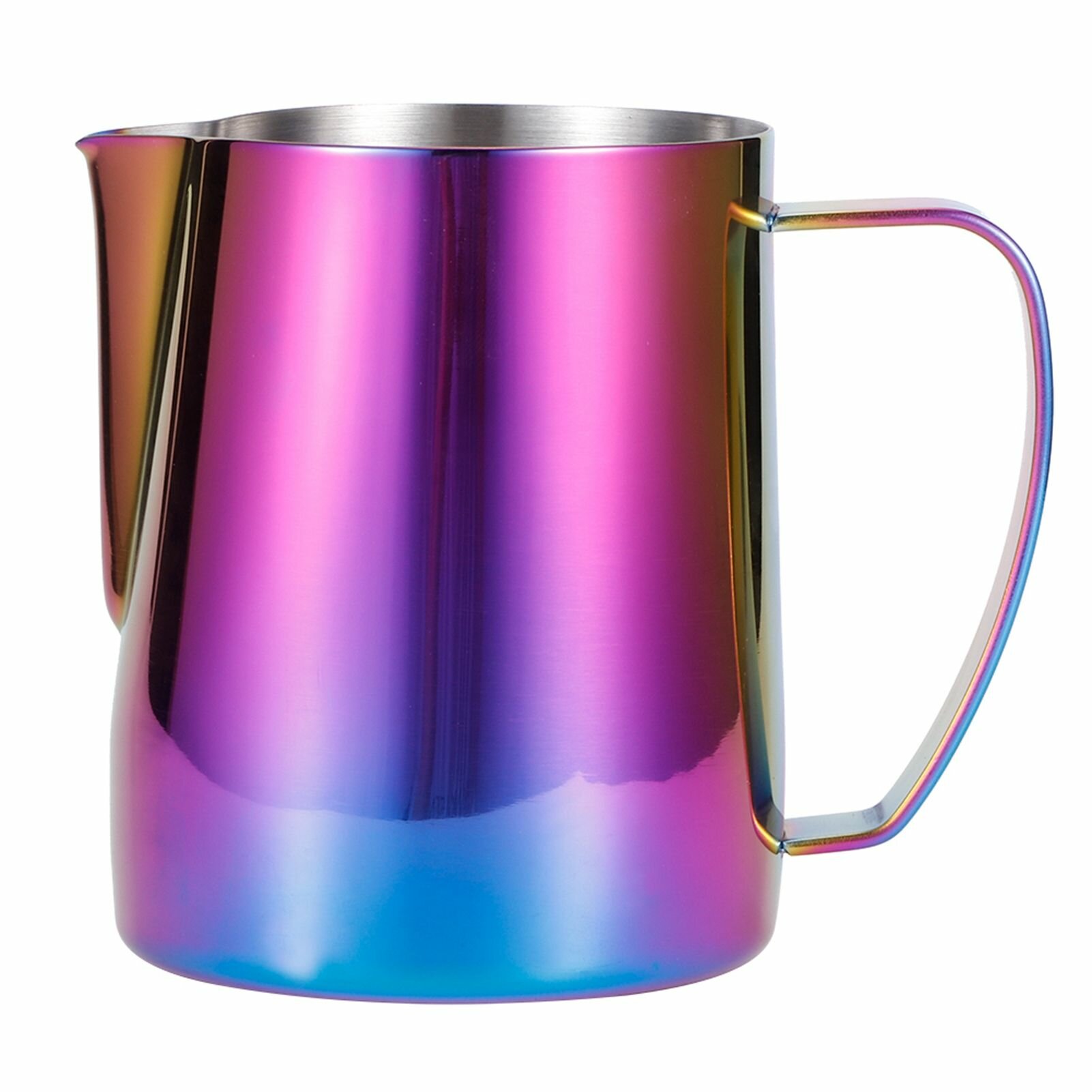 Кофейная чашка для латте, арта 600 мл из нержавеющей стали фиолетовая