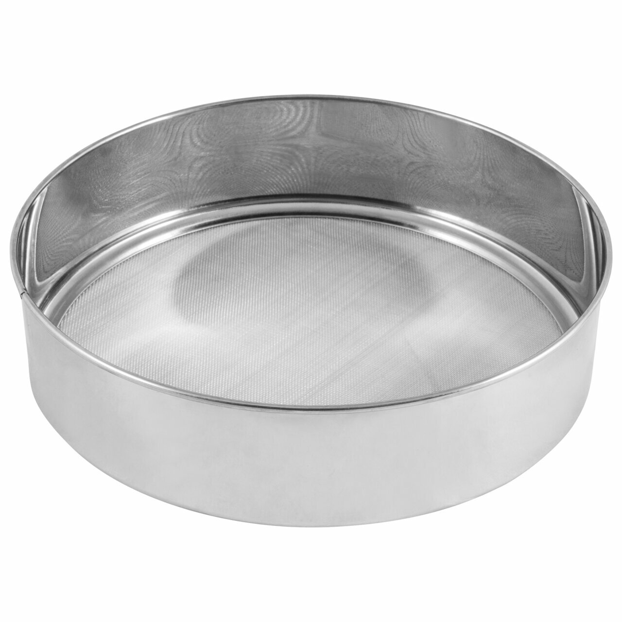 Mallony сито металл 22 см - кухонное сито из металла для просеивания муки на кухне