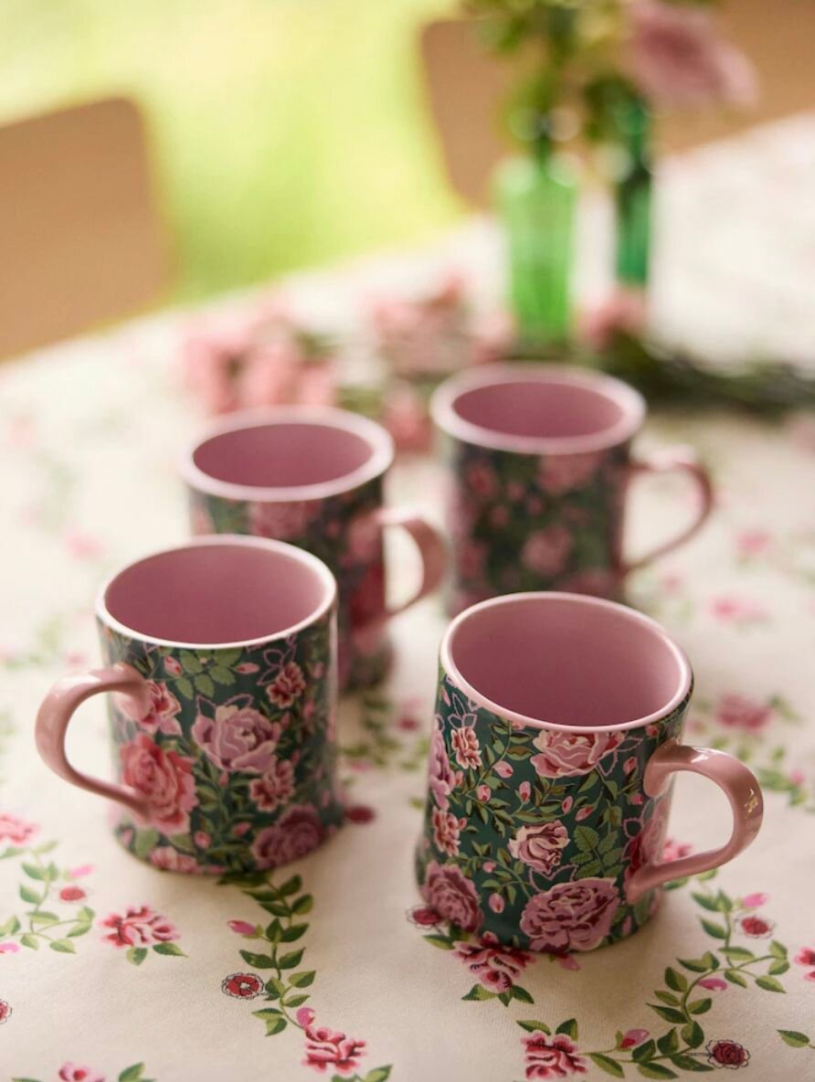 Cath Kidston набор кружек Blue Dolly Rose