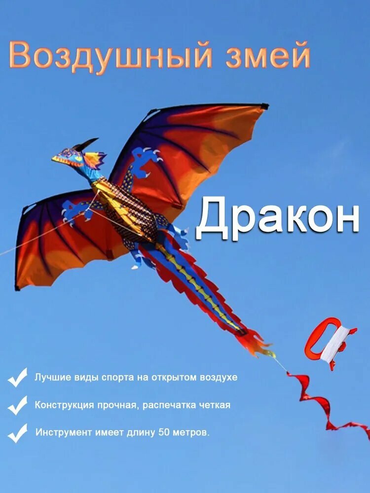 Дракон Воздушный змей Игрушки снаружи