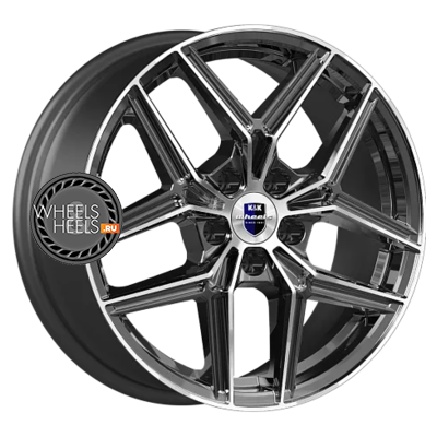 Диск автомобильный литой K&K Юнион (КС1025) 17x7 5x114.3 et45 dia67.1 Алмаз черный