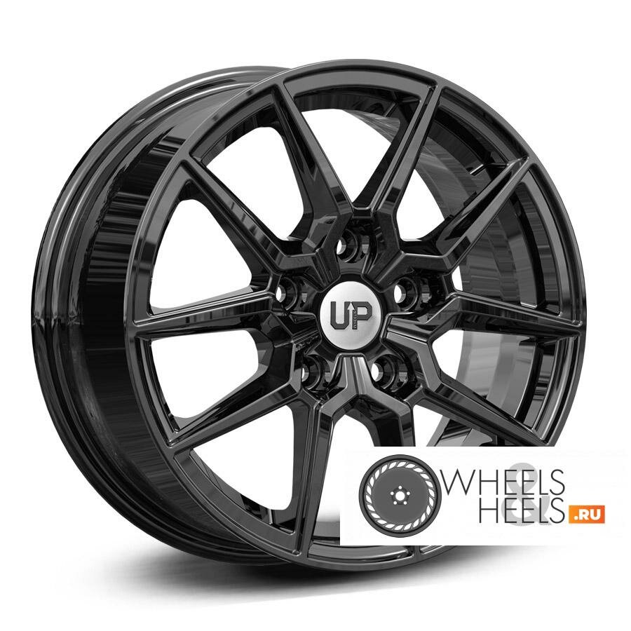 Диск автомобильный литой Wheels UP Up117 15x6.5 5x100 et45 dia67.1 Черный глянцевый