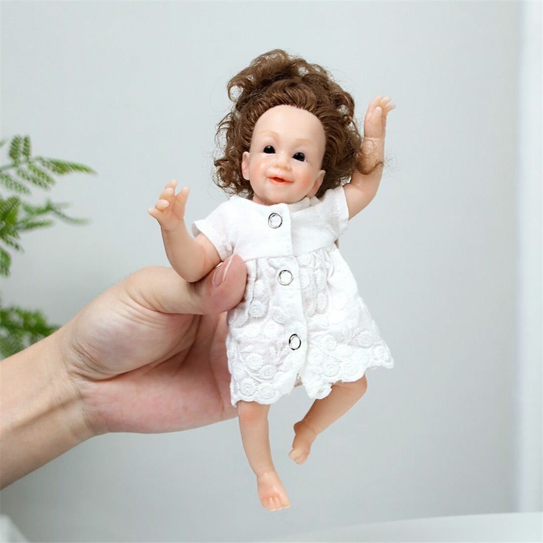 Мягкая силиконовая кукла-реборн, мини кукла, идеальный подарок для девочек