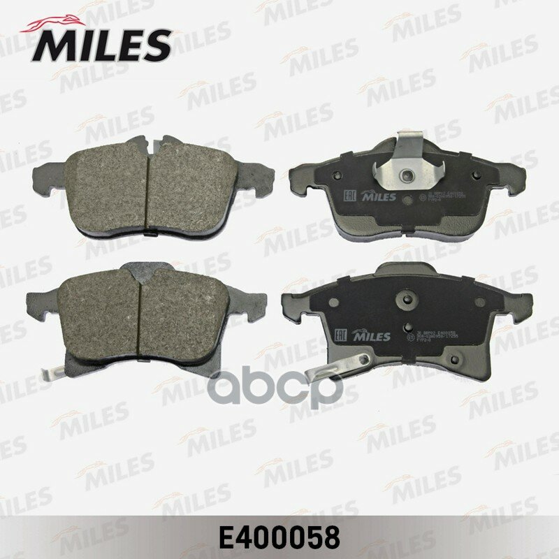 Колодки тормозные передние (без датчика) (Смесь Low-Metallic) OPEL ASTRA G/H/ZAFIRA A (TRW GDB1668) E400058 Miles арт. E400058