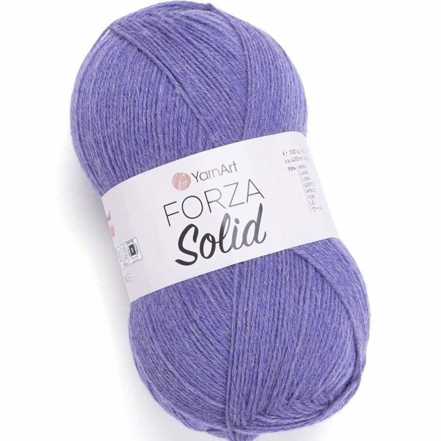 Пряжа Yarnart FORZA SOLID 4616 сиреневый (5 мотков)