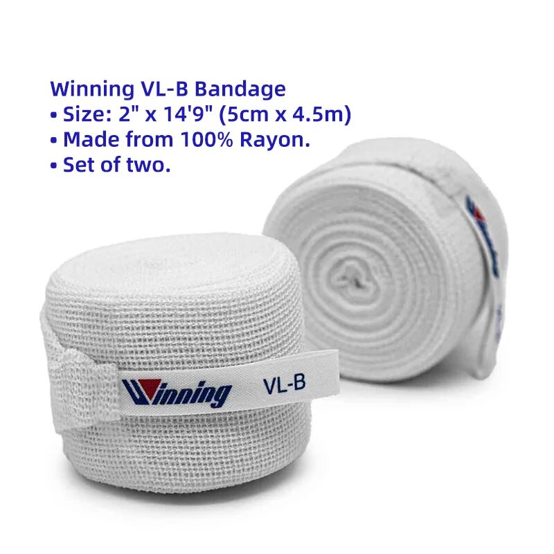 Боксерские наколенники Winning NG-2 синие 2 шт. Белый, VL-B Bandage