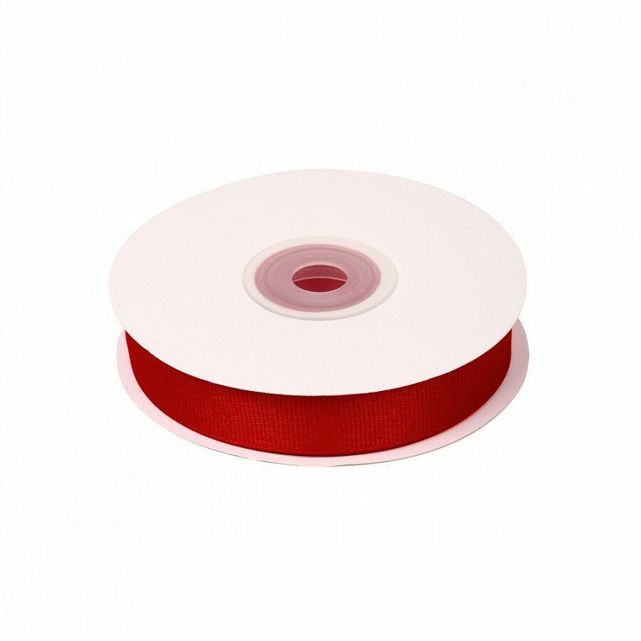 Лента репсовая 20мм в инд. упаковке цв. 235 класс. красный Magic4Hobby уп. 22,86м (+-1м)