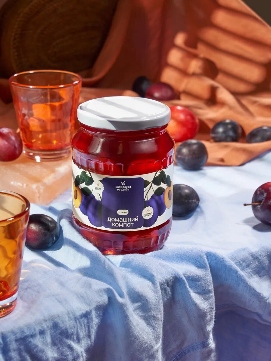 Домашний компот из сливы 720 г