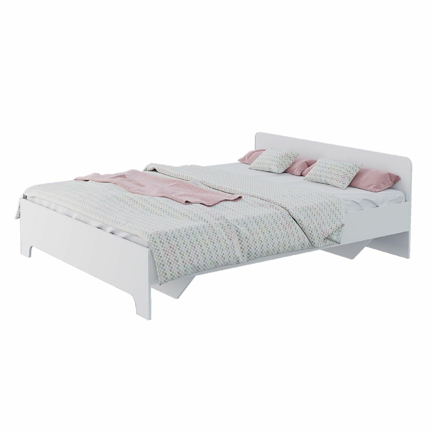 Кровать VICTOR 1.6 м, цвет Белый