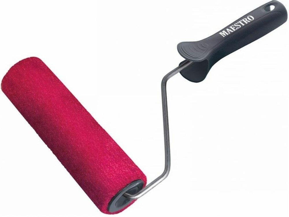 Валик малярный Maestro / Маэстро фасадный из велюра, ворс 4мм, диаметр 48мм, длина 100мм / ручной инструмент