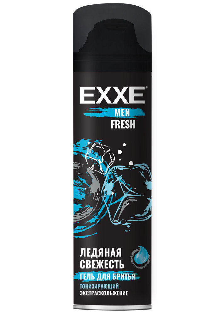 Exxe Men Fresh - Ледяная Свежесть Гель для бритья "тонизирующий" 200 мл.