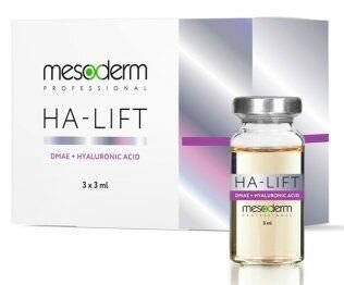 MESODERM Биоревитализант с DMAE и Гиалуроновой кислотой HA - Lift, 3 флакона по 3 мл
