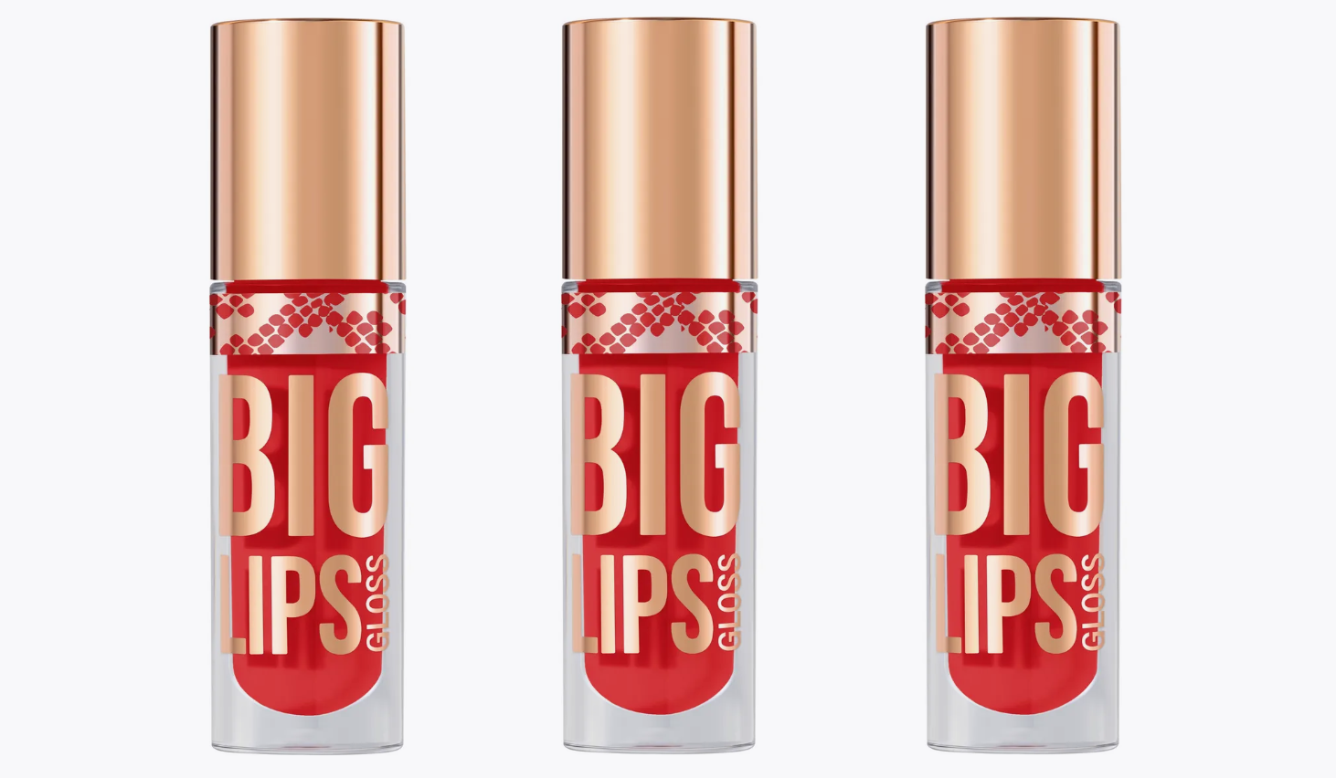 Блеск для губ STELLARY Lipgloss Big Lips тон 15 Lady in red, 4 мл - 3 штуки