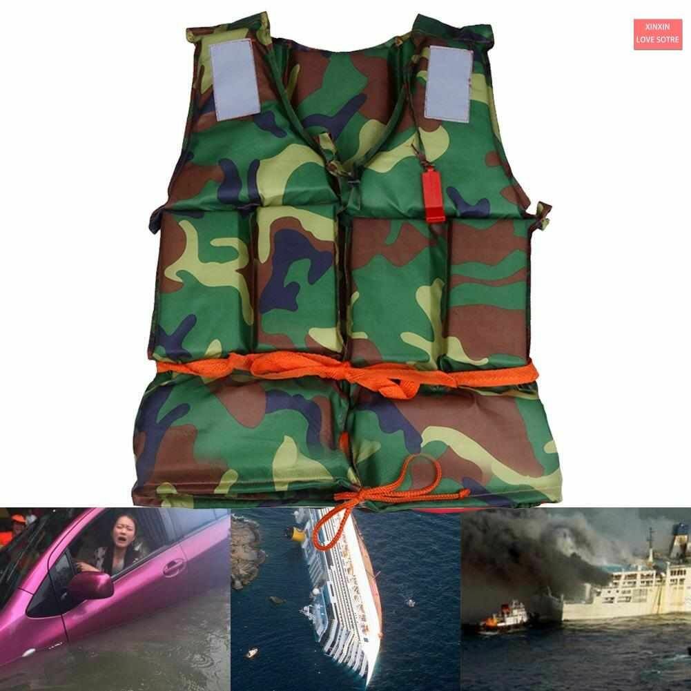 Камуфляжный спасательный жилет для водных видов спорта Спасательный жилет для рыбалки на лодке, дрейфующих
