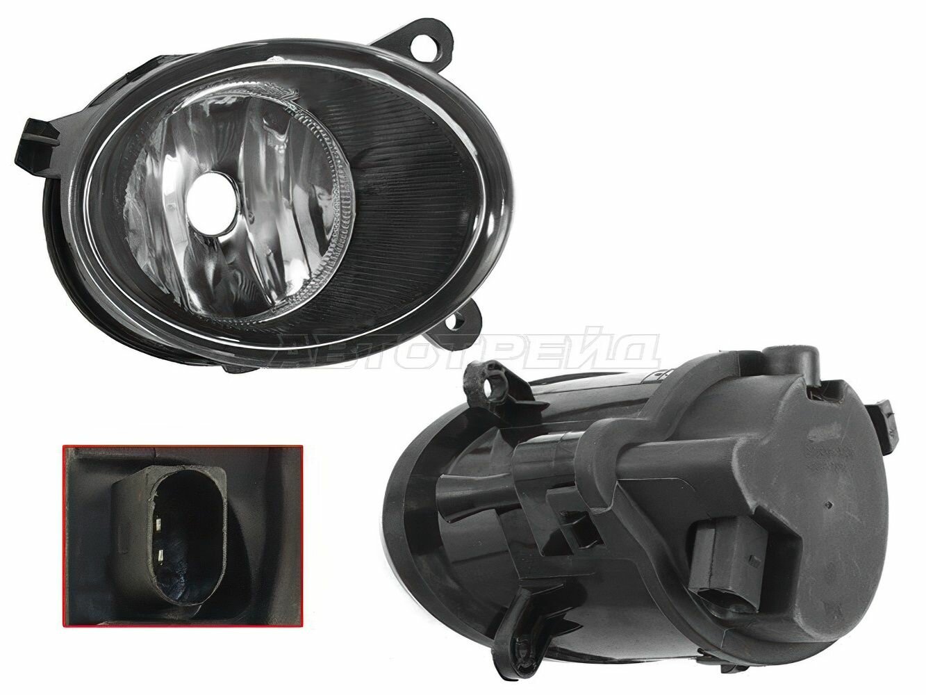 Фара противотуманная правая для Ауди A6, S6, A8, S8 арт ST4462001R SAT