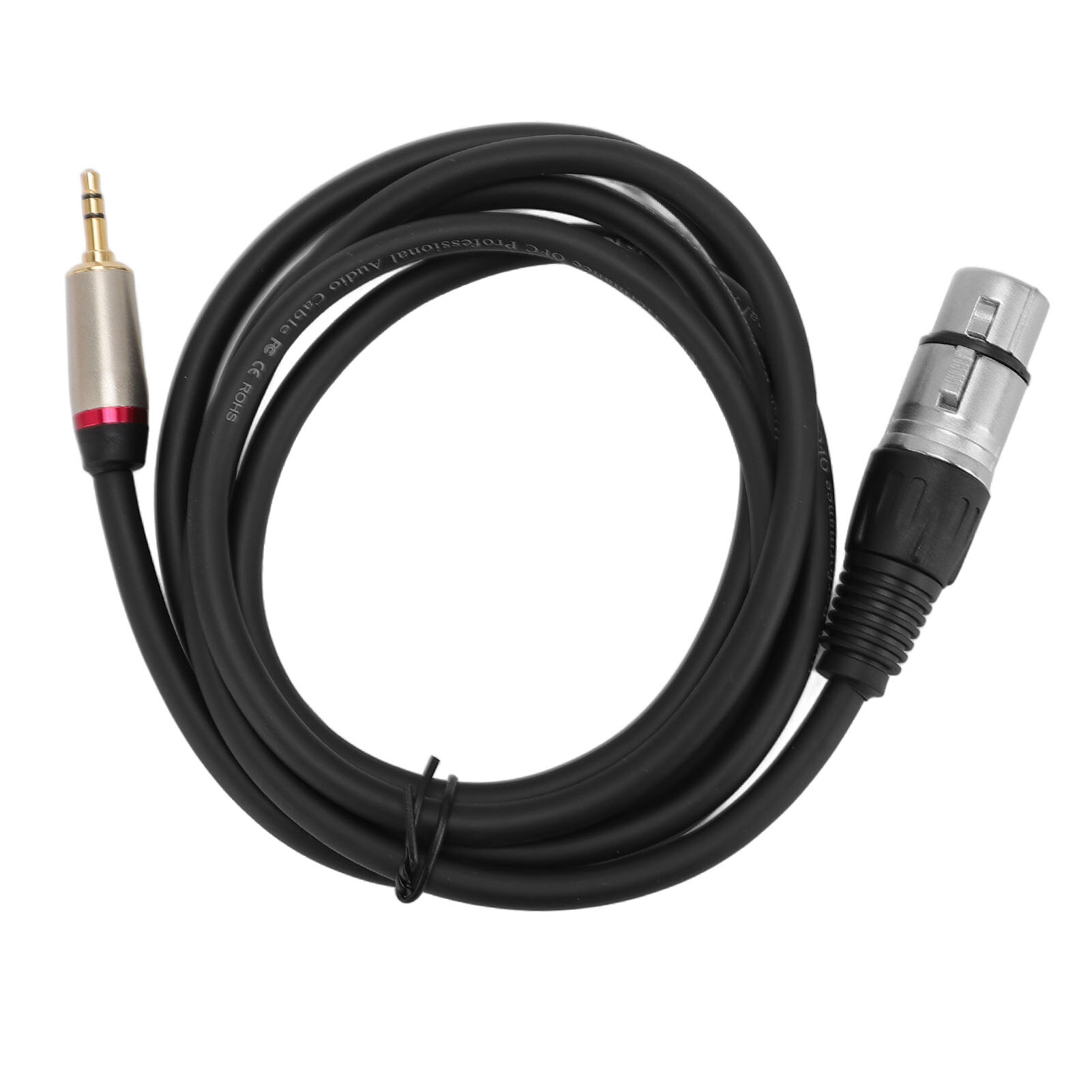 От 3,5 мм до XLR кабель 1/8 дюймового разъема стереос стерео до XLR Женский адаптер кабель ПВХ XLR до 3,5 мм сбалансированный микрофонный кабель AUX для динамиков для телефонов 1,8 м