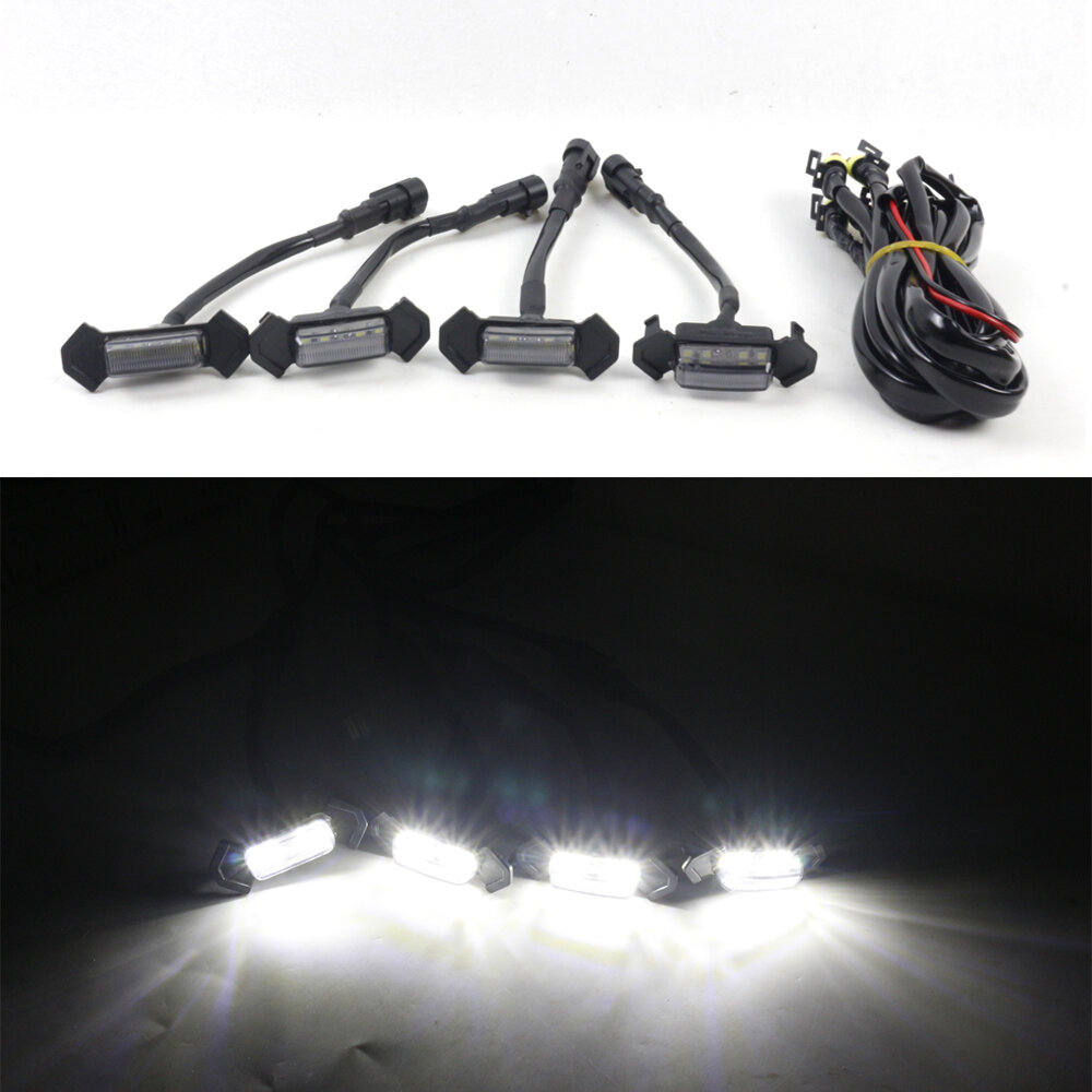Комплект Светодиодных Фонарей Для Решетки Радиатора Автомобильные Дневные Ходовые Огни Аксессуары Для Модификации Автомобиля