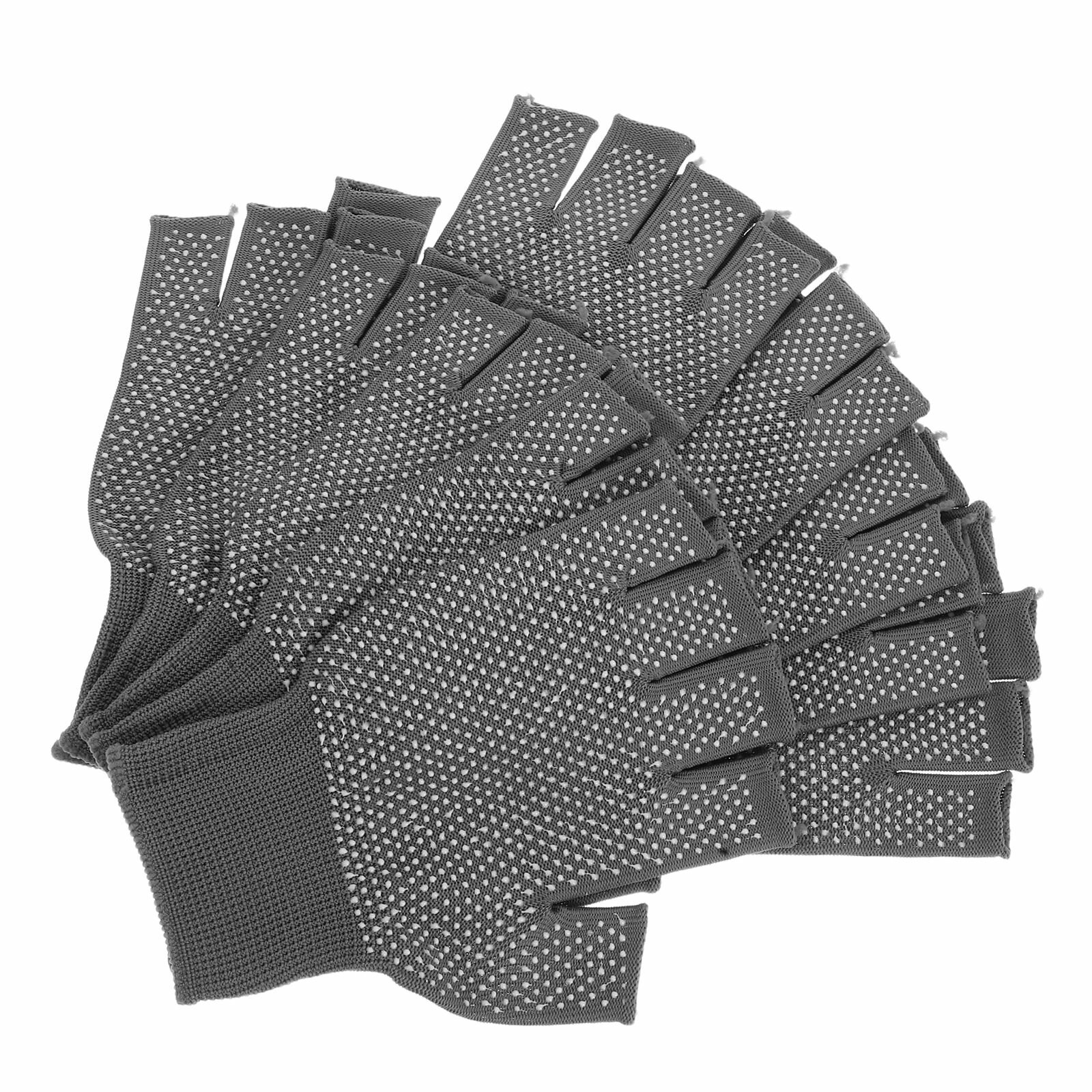 Вентилируемые перчатки с открытой конструкцией, противоскользящая поверхность, комплект из 5 штук