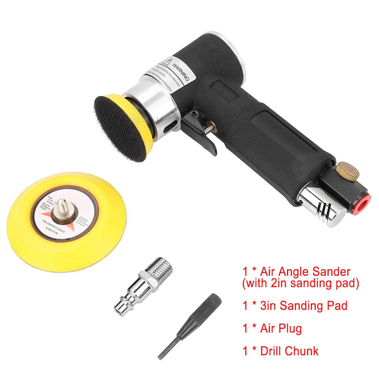 Air Angle Sander, Ergonomic Low Consumption Polisher, Lightweight Comfortable for Hardware