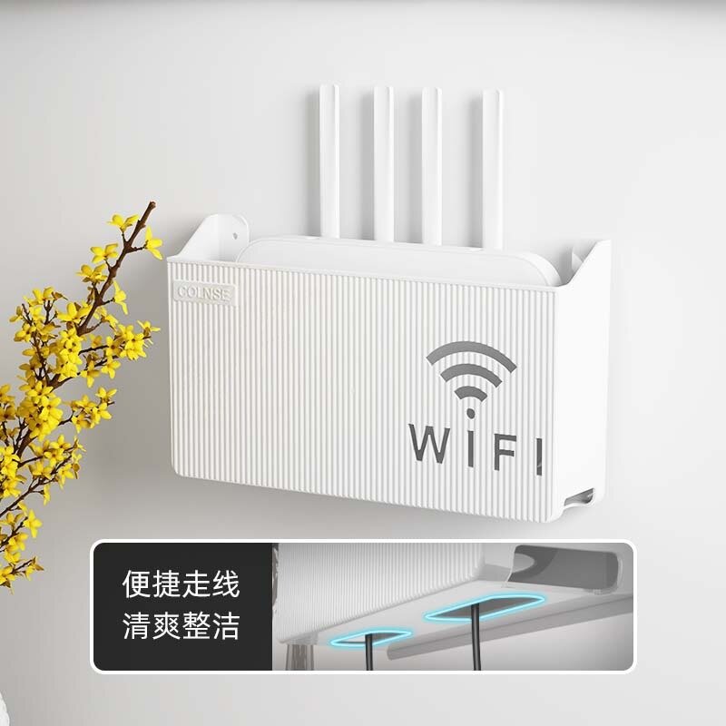 Полка для роутера на стену. Короб для роутера wifi Настенный стеллаж для хранения ящиков