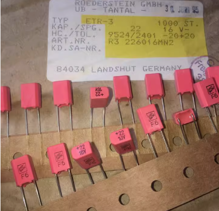 ERO TANTAL 16V22UF 22UF16V Танталовый конденсатор P=5MM 1шт цена