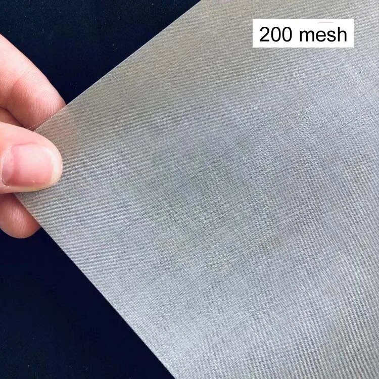 Сетка тканая проволока из нержавеющей стали 304 50x50 см 200 mesh hole 74um