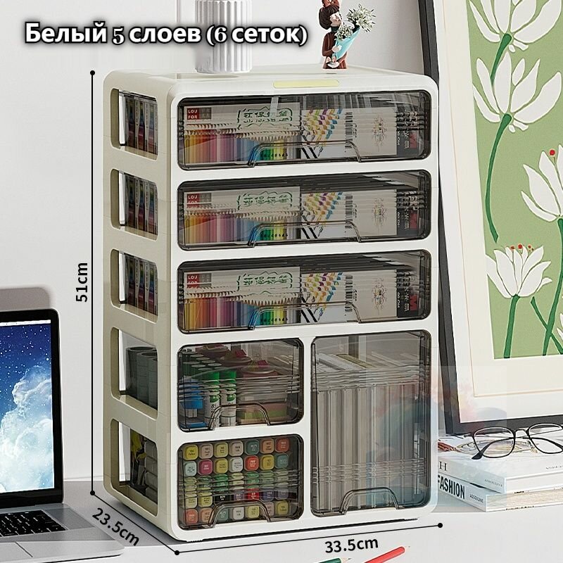 Бытовой ящик для хранения, перегородчатый сортировочный, используемый для хранения и сортировки лекарств, косметики и мелких предметов