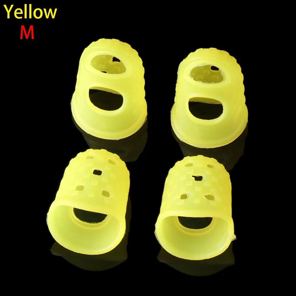Защитные накладки для пальцев гитары, желтые, XL-Yellow, 4 шт.